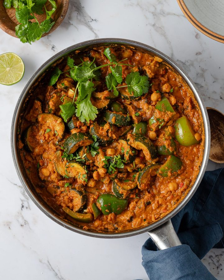 Creamy Courgette Curry with Chickpeas