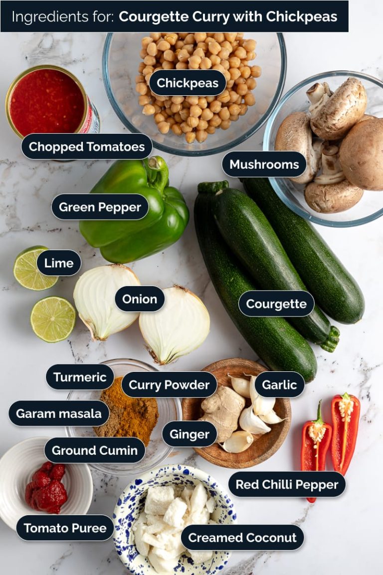 Creamy Courgette Curry with Chickpeas